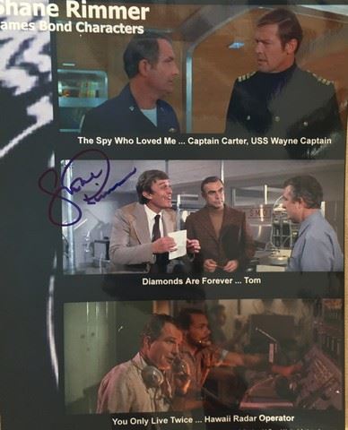 James Bond Films Shane Rimmer Signed Photo