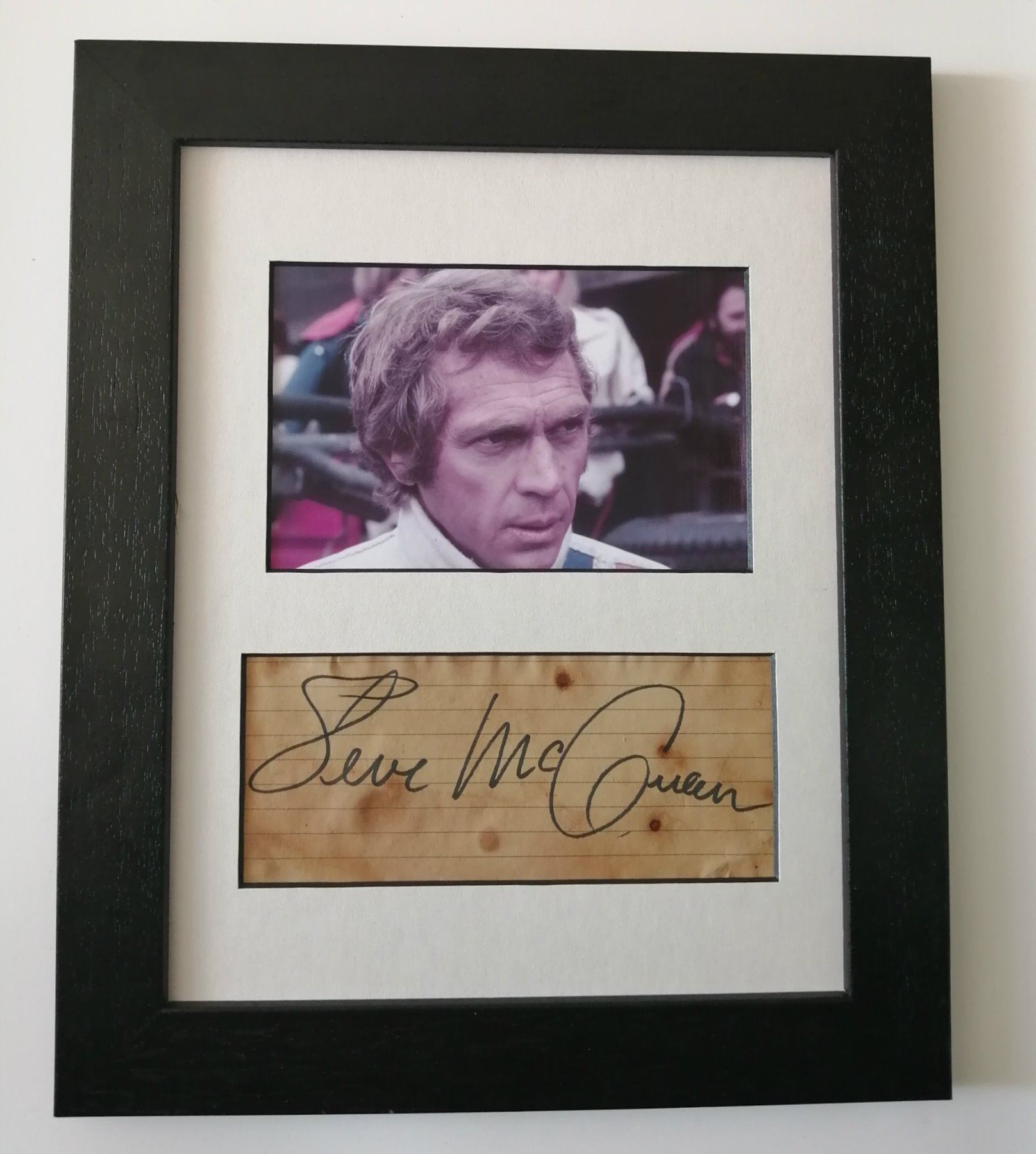 Steve McQueen autograph (1930-1980).