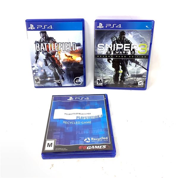Playstation 4 Mature Games X 3