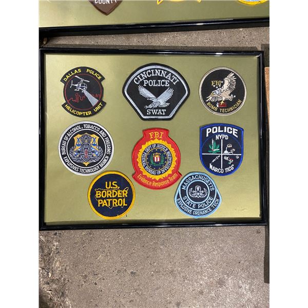 Police and Sherrif Patches ect frames not sturdy