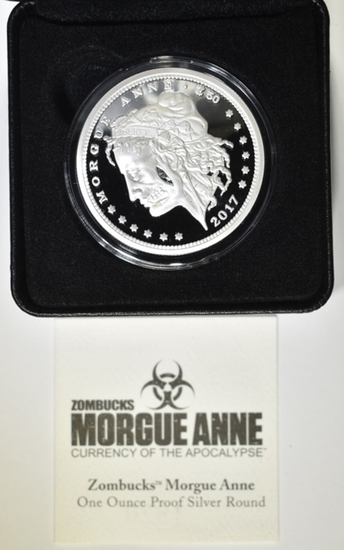 ZOMBUCKS 1 OZ SILVER CURRENCY OF THE APOCALYPSE