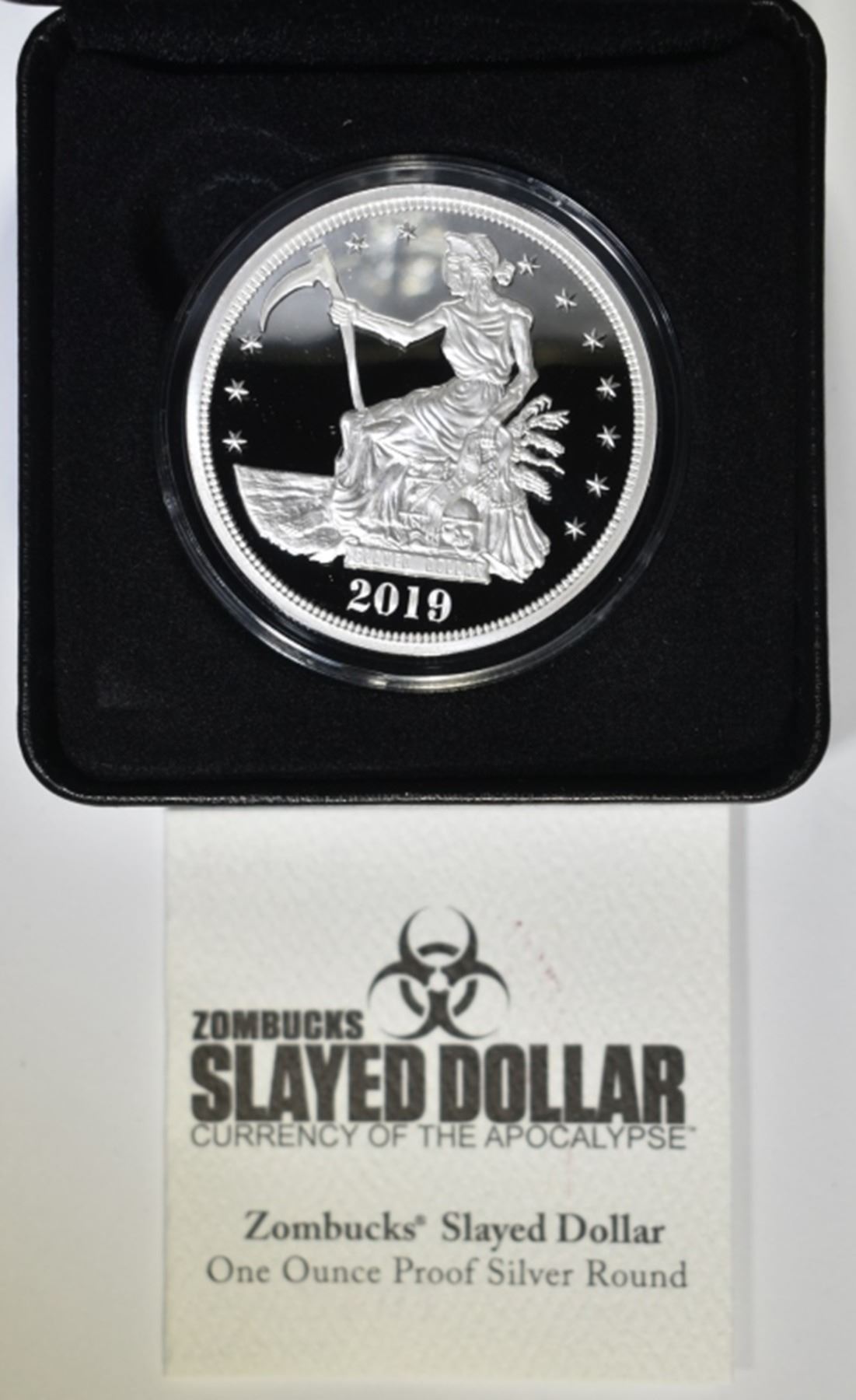 ZOMBUCKS 1 OZ SILVER CURRENCY OF THE APOCALYPSE