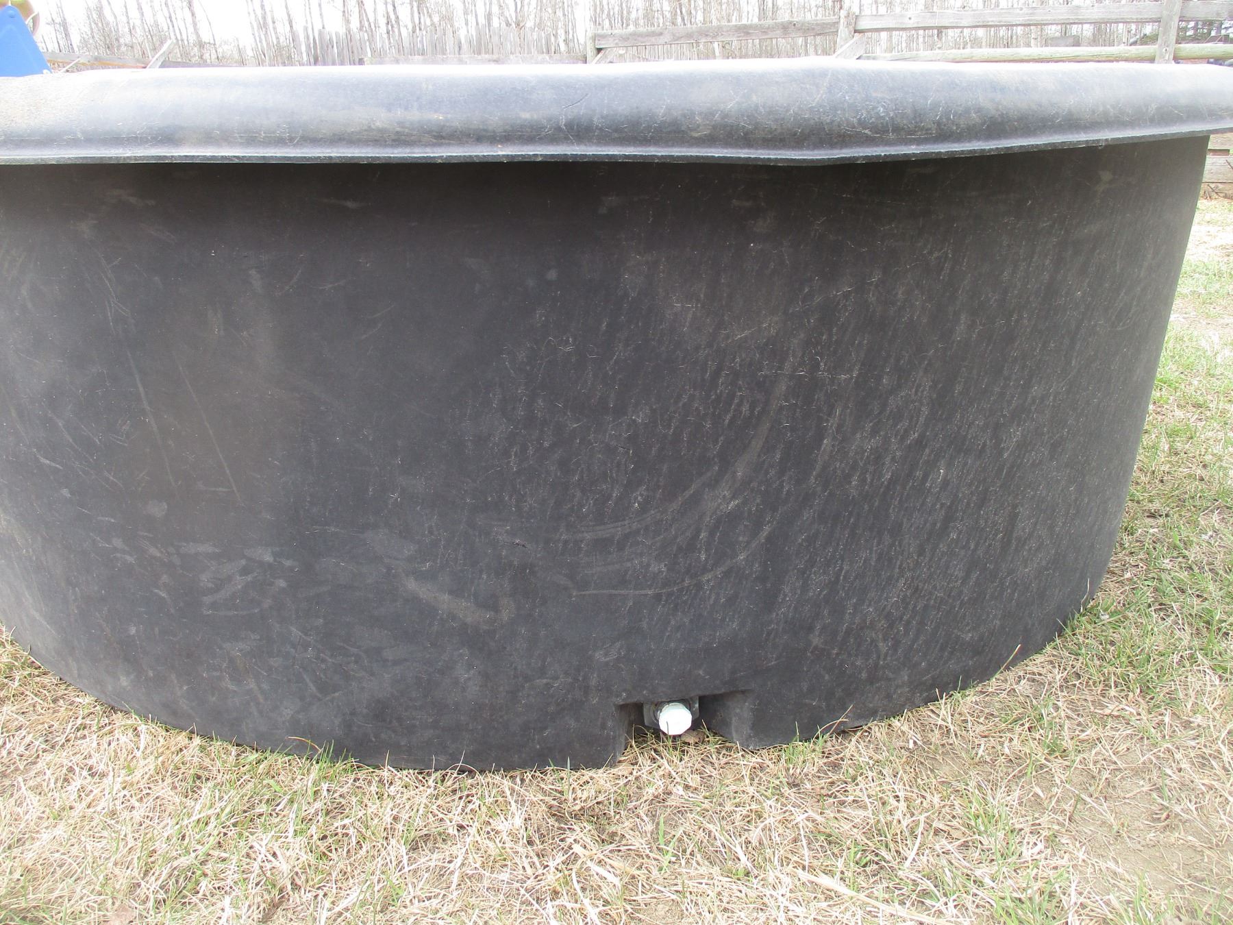 Water trough hard plastic 78" round