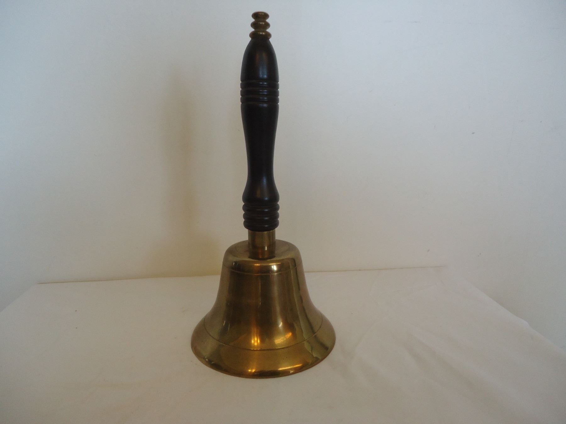Brass school bell 6 inches tall