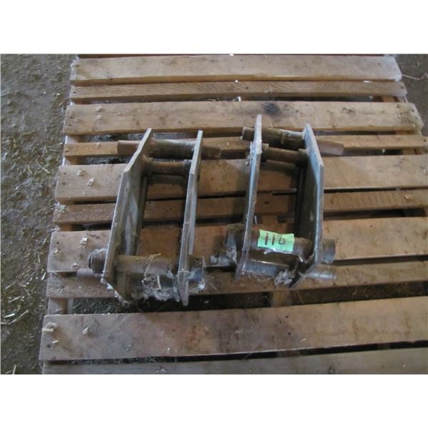 Custom made loader bucket mounts