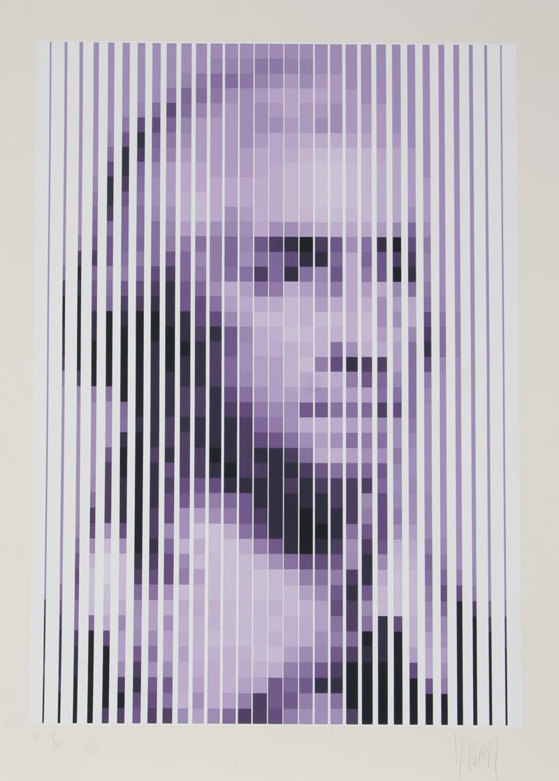 Jean-Pierre Vasarely Yvaral, George Washington, Serigraph