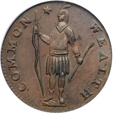 1788 Massachusetts Cent Ryder 1-D Rarity-3 PCGS MS63BR