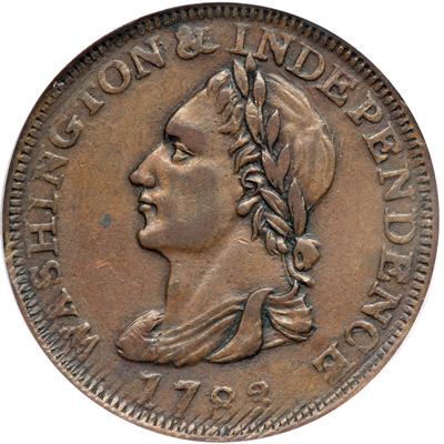 1783 Washington UNITY Cent Breen-1188 PCGS AU50