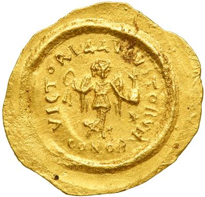 Byzantine Empire. Justinian I, 527-565. Gold Tremissis