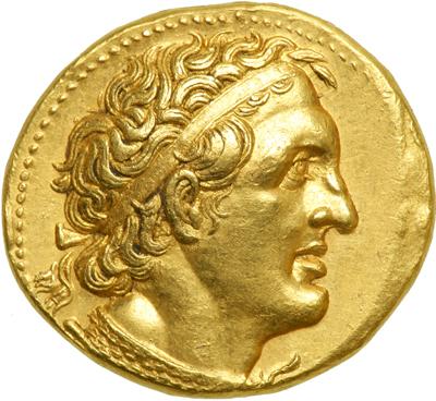 Ptolemaic Egypt. Ptolemy I, 323-285 BC. Gold Pentadrach