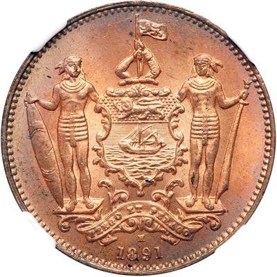 British North Borneo. Cent, 1891-H