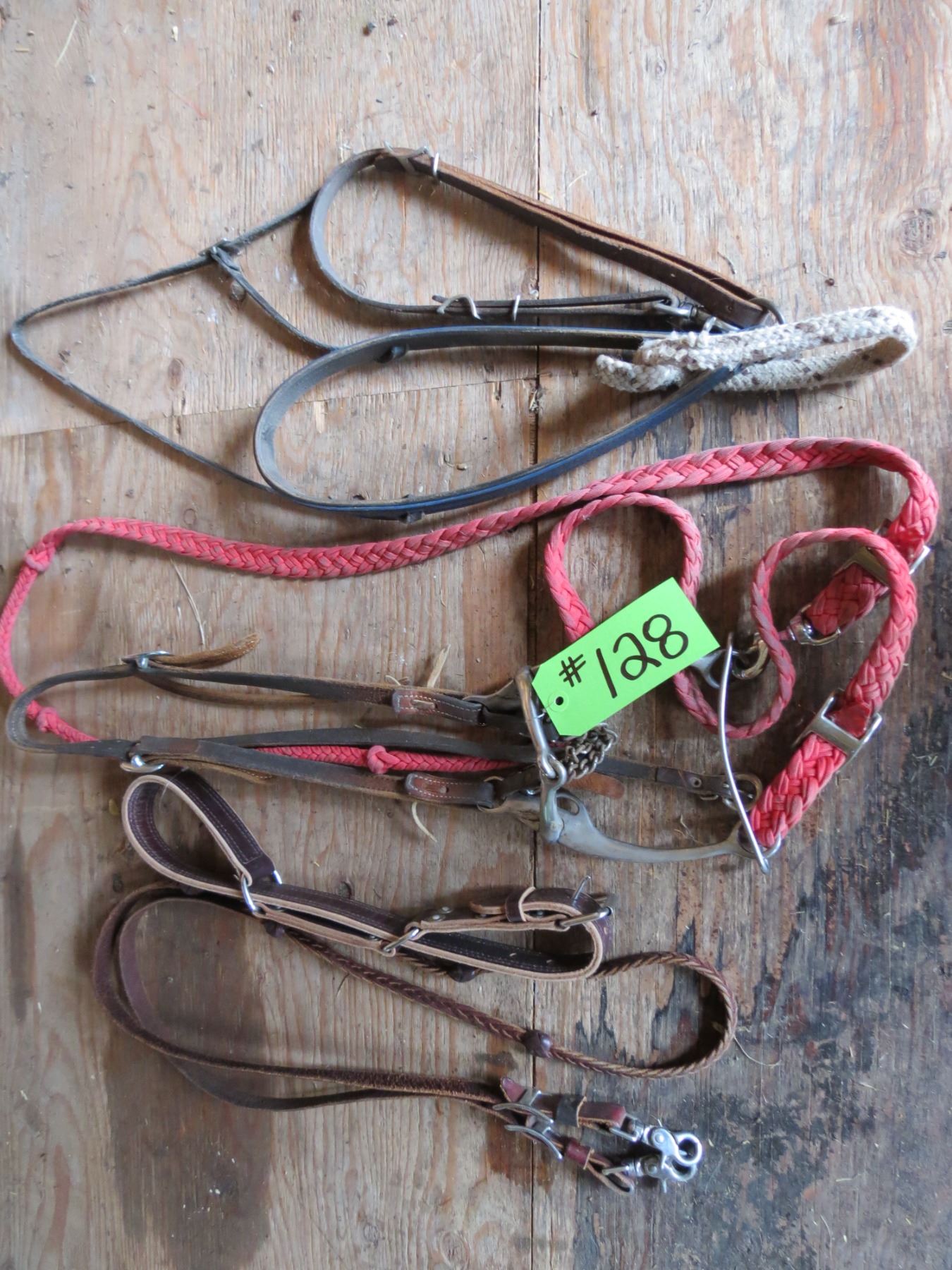 Leather Hobbles, Bridle c/w Bit and Reins, Leather Reins and Leather ...