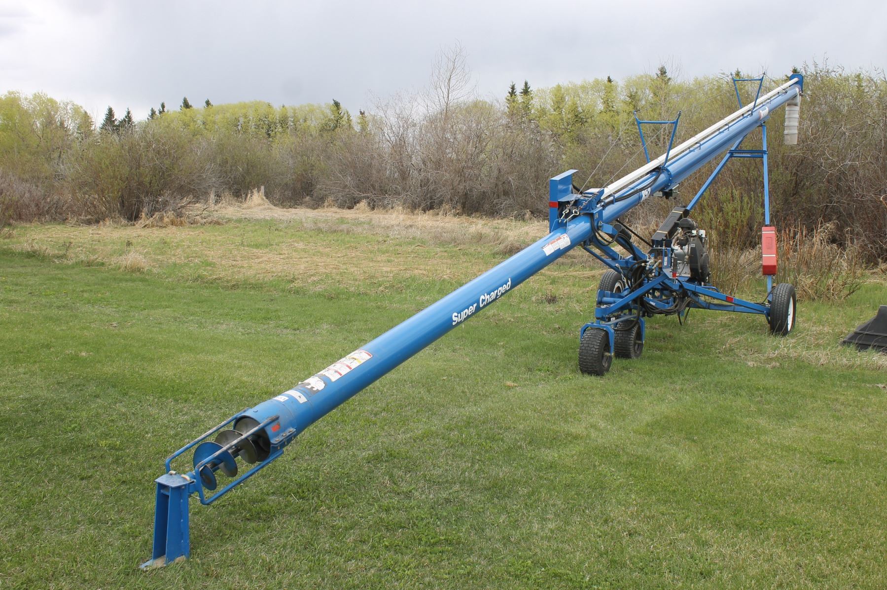 Brandt 8" x 50' Supercharged Auger c/w Hyd EZ MOVE, 40 HP Kohler Elec ...