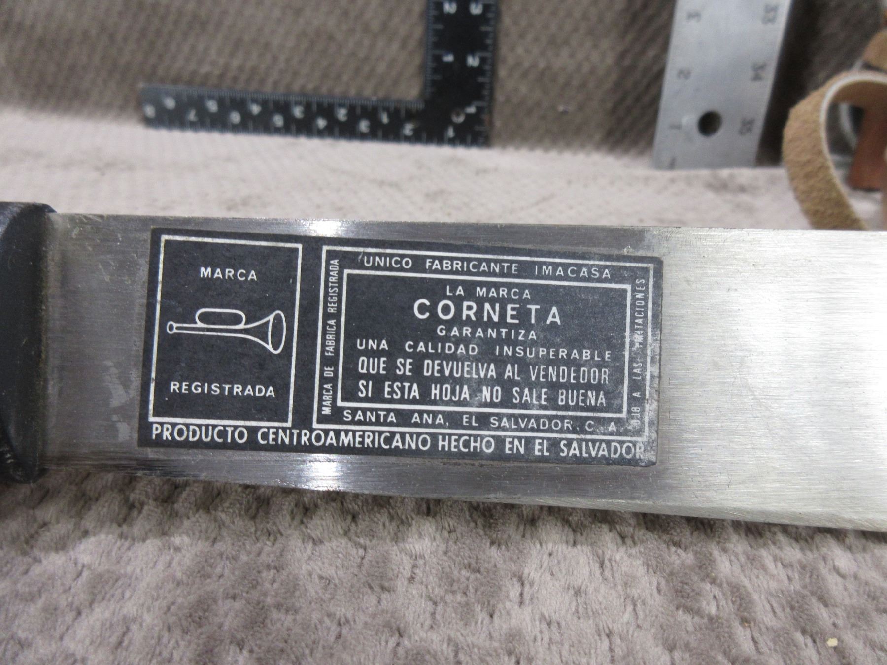 Corneta No. 127 Machete with Sheath - Made in El Salvador