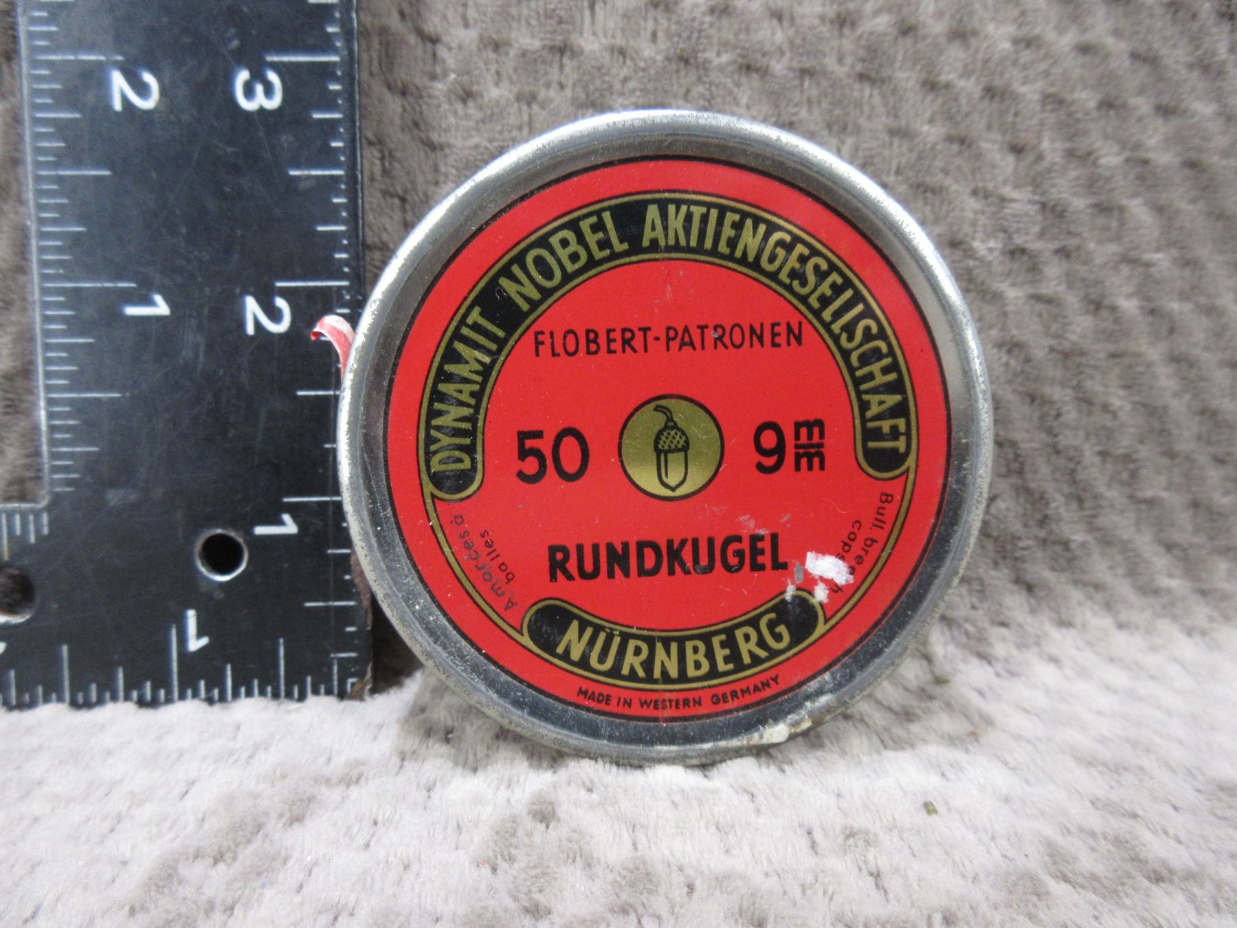Vintage 9mm Round Ball German Dynamit Nobel