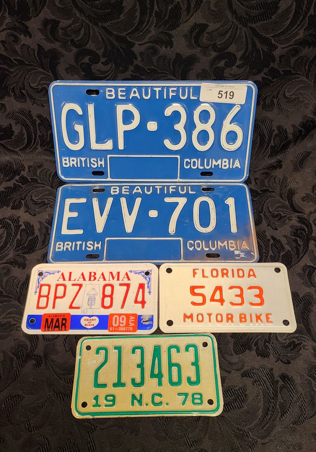 MOTORCYCLE & CAR LICENSE PLATES