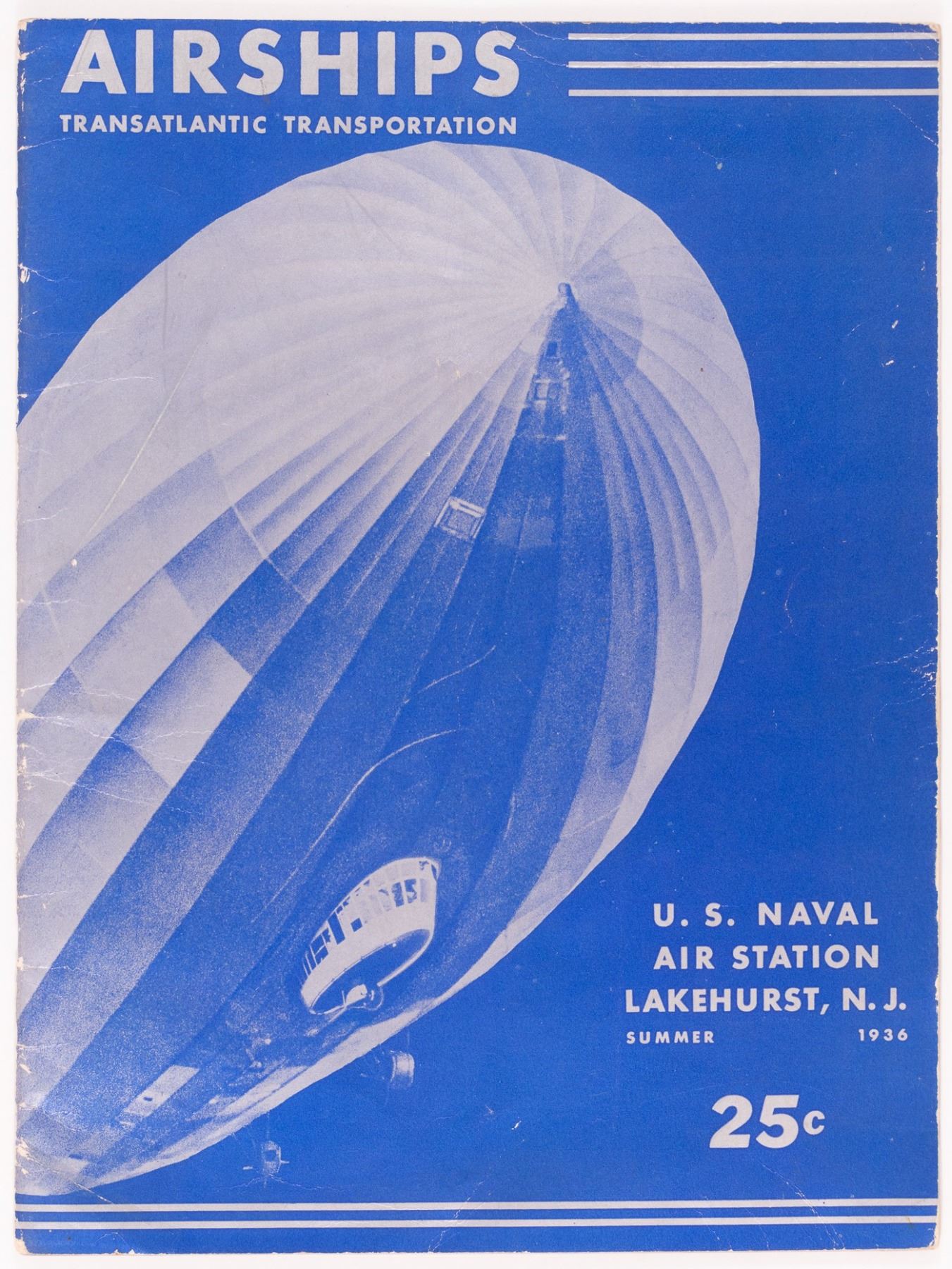 1936 HINDENBURG ZEPPELIN AIRSHIP MAGAZINE