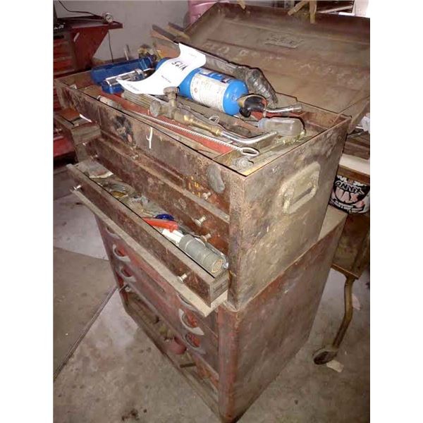 7 DRAWER TOOL BOX W/ TOOLS