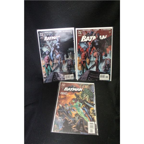 BATMAN #619 Regular and Variant Covers Lot of 3 Comics Jim Lee Artwork