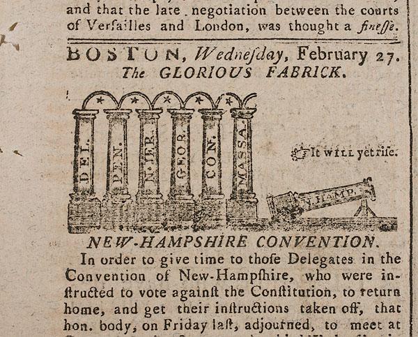 Federal Edifice, Early U.S. Political Cartoon,