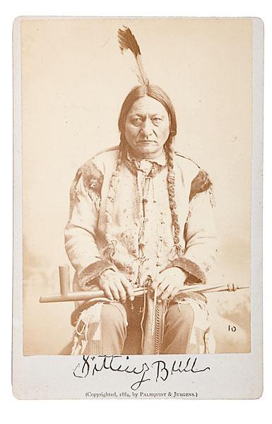 Sitting Bull Cabinet Card Photograph by Palmquist and Jurgen