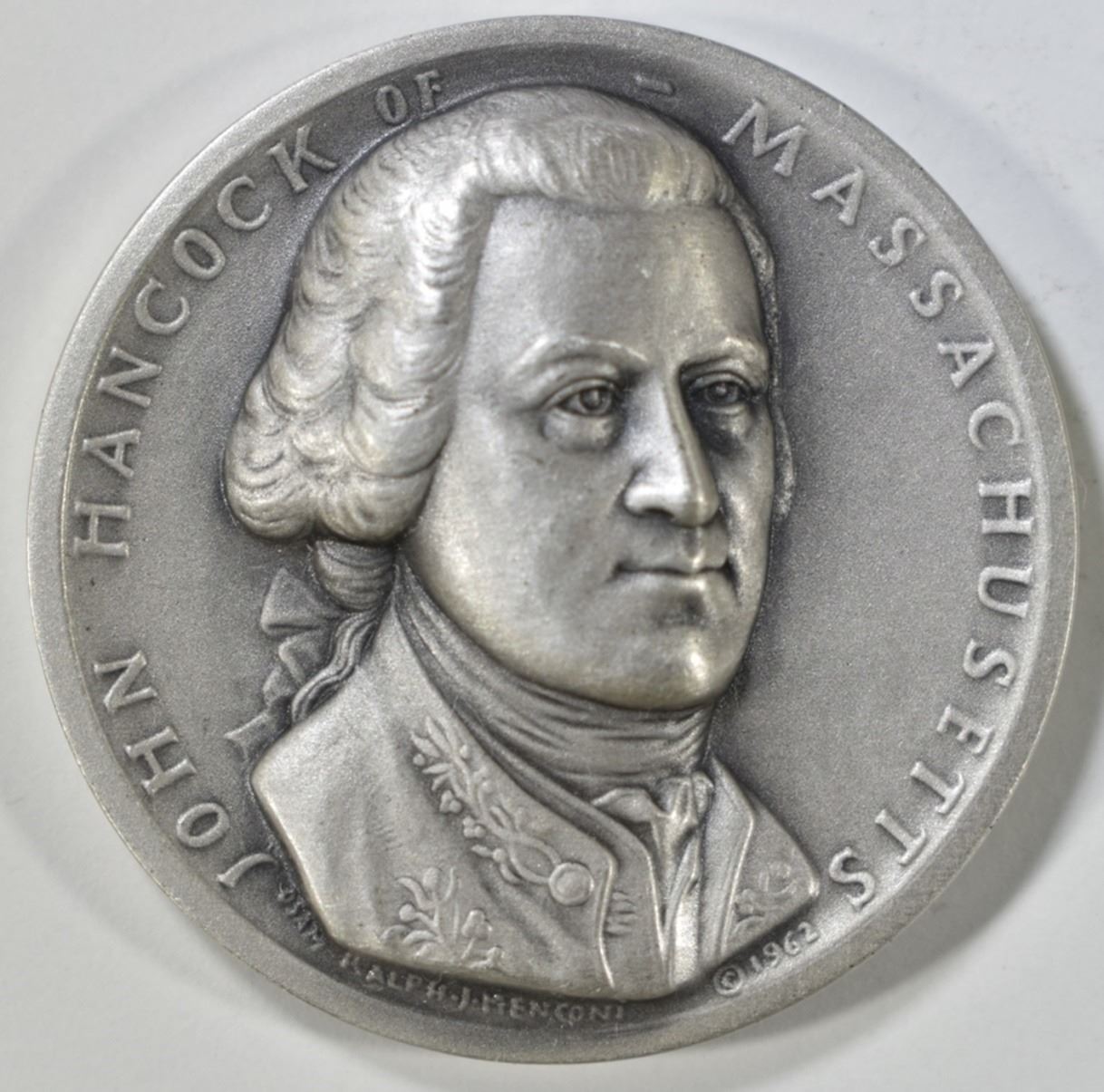 JOHN HANCOCK DECLARATION SIGNERS ART MEDAL