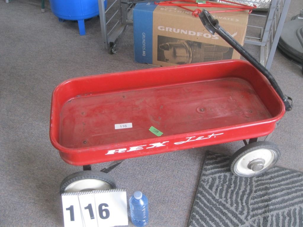 Vintage Rex Jet Metal Wagon