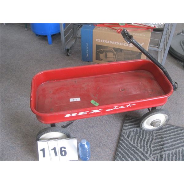 Vintage Rex Jet Metal Wagon