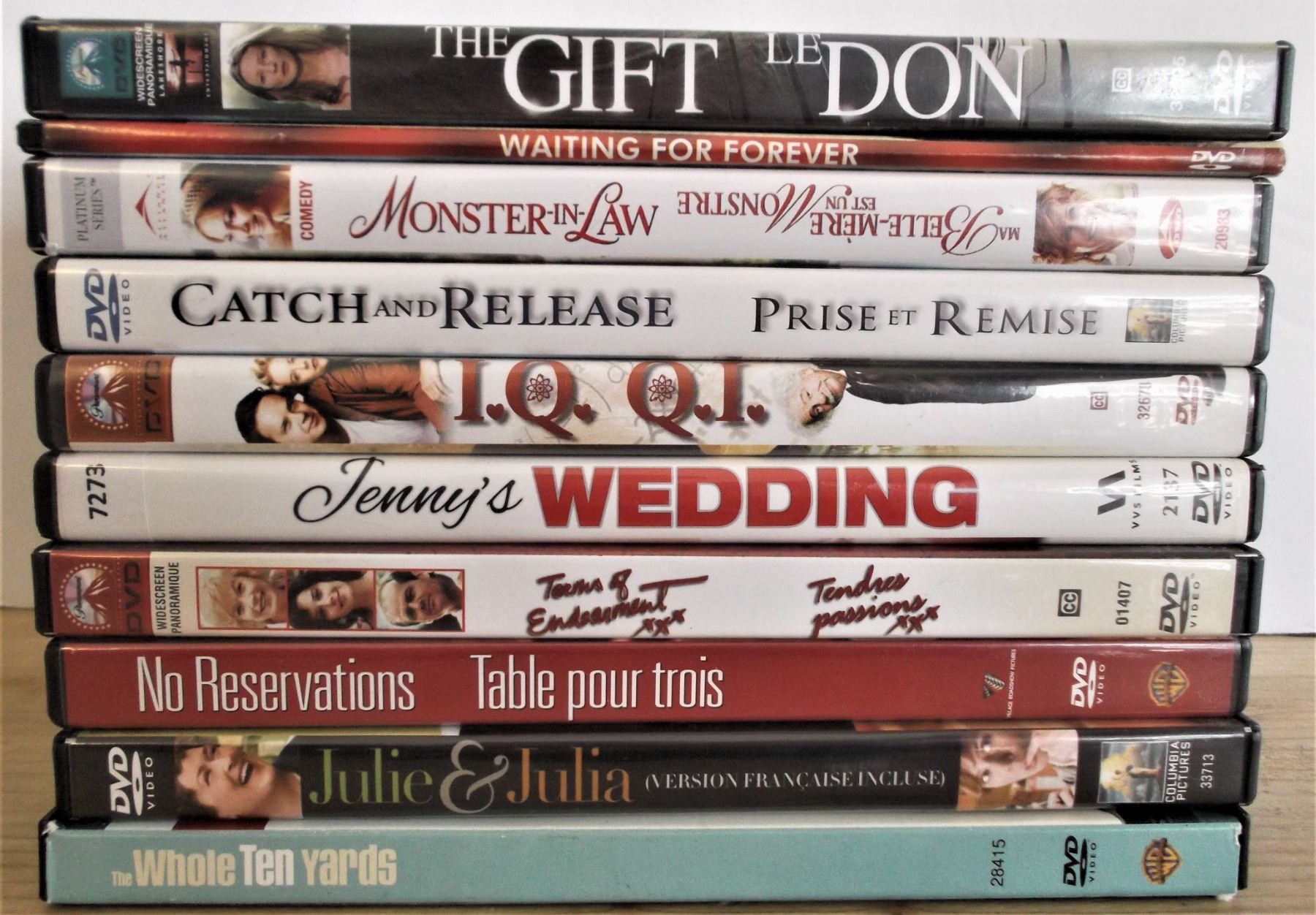 Lot of DVDs - Chick Flicks - 10 Total