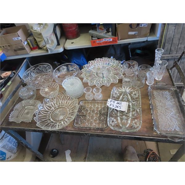 Crystal Cut Glass Trays And Vases Mcsherry Auction Service Ltd