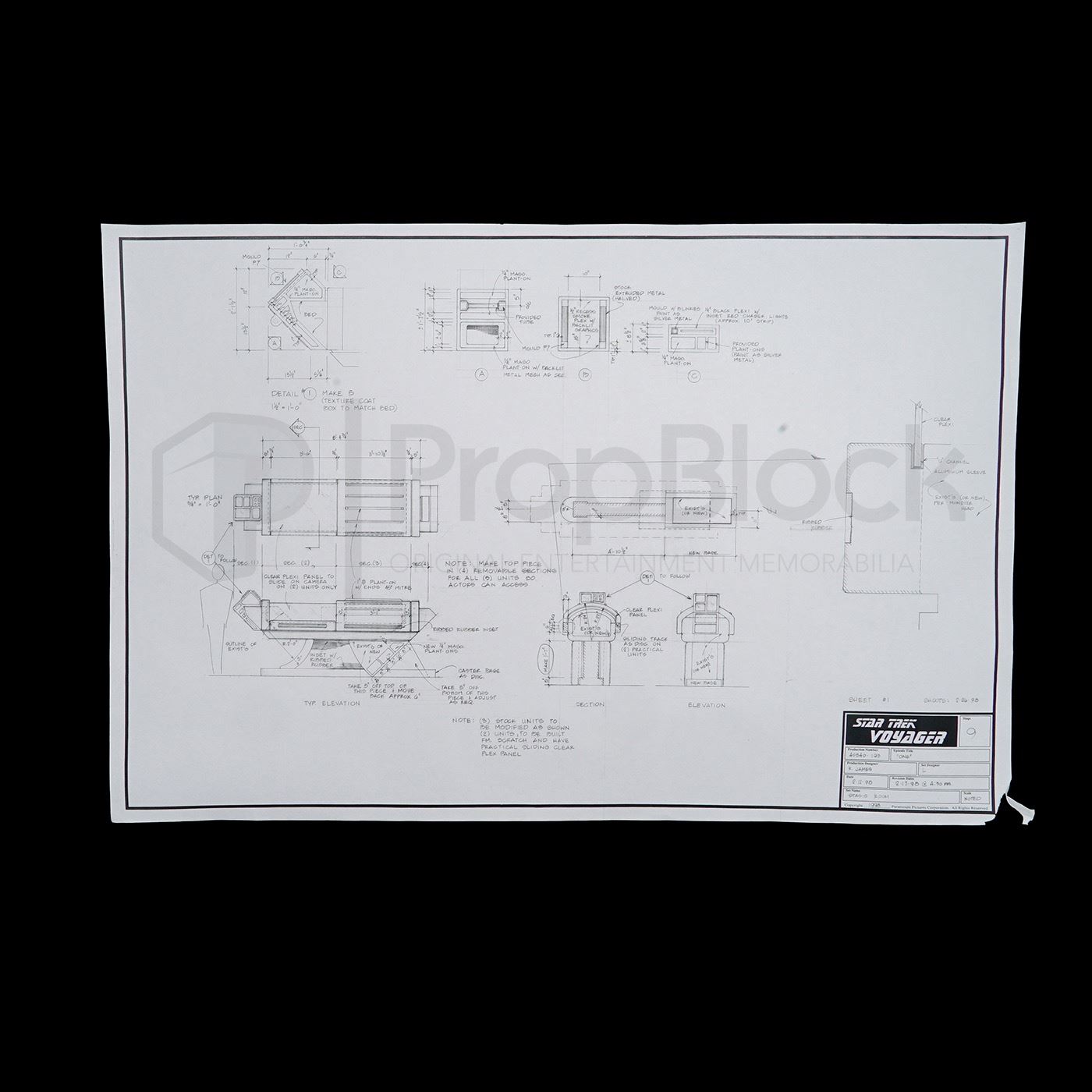 Star Trek: Voyager (1995) 29th Century Borg Maturation Chamber Blueprint