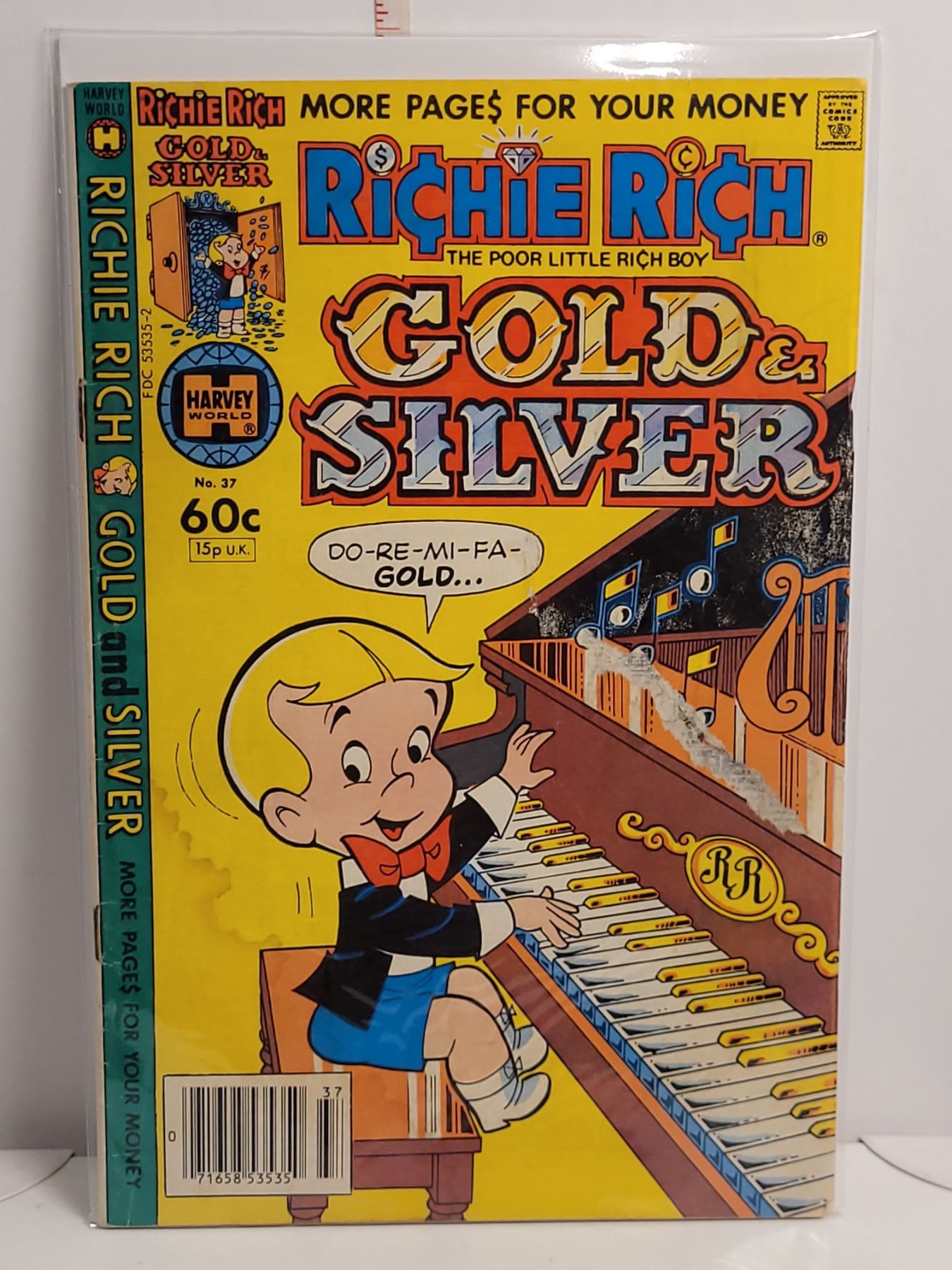 1981, Richie Rich, Gold And Silver, No 37, 60 Cents
