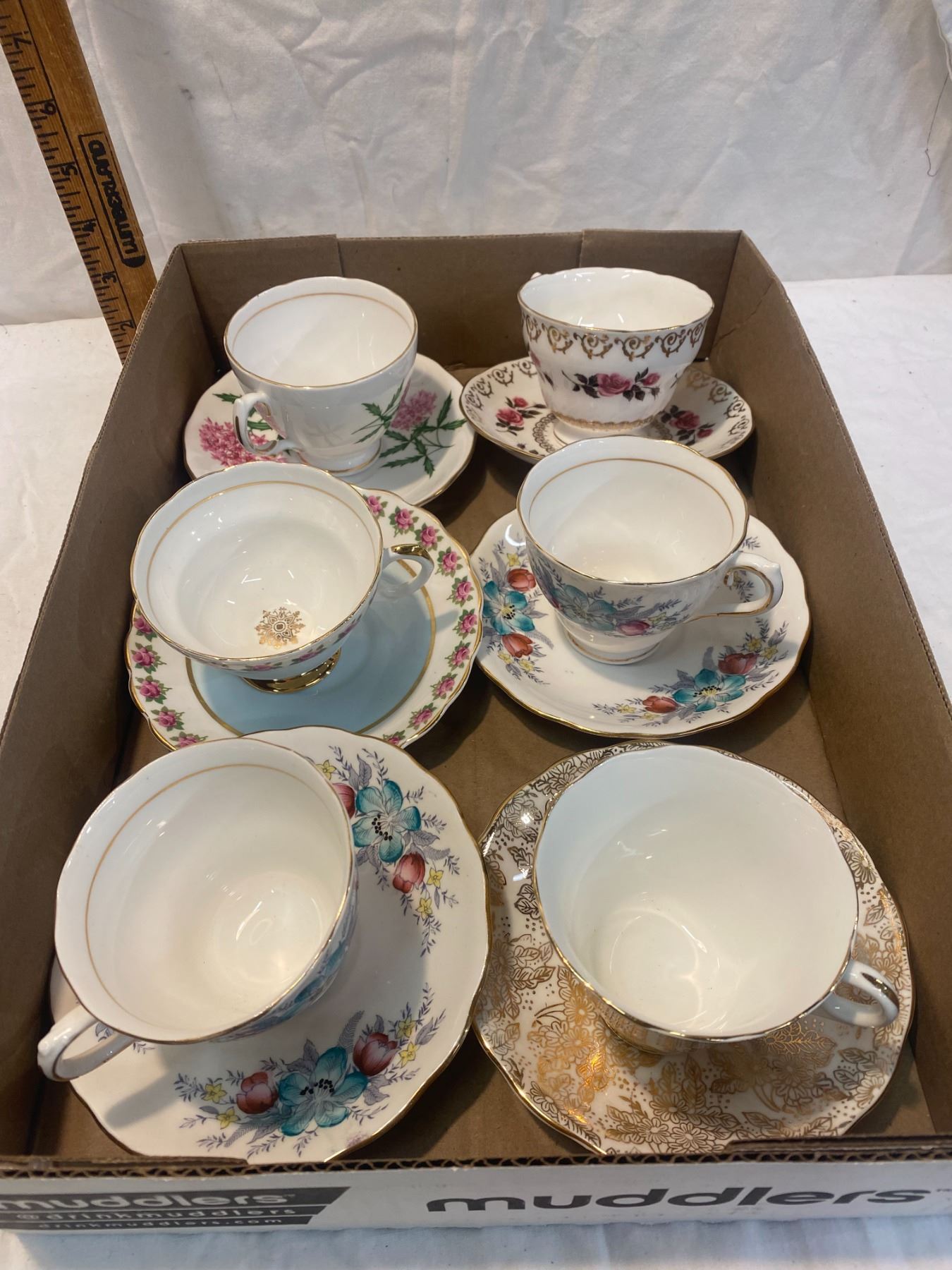 Tea cups and saucers