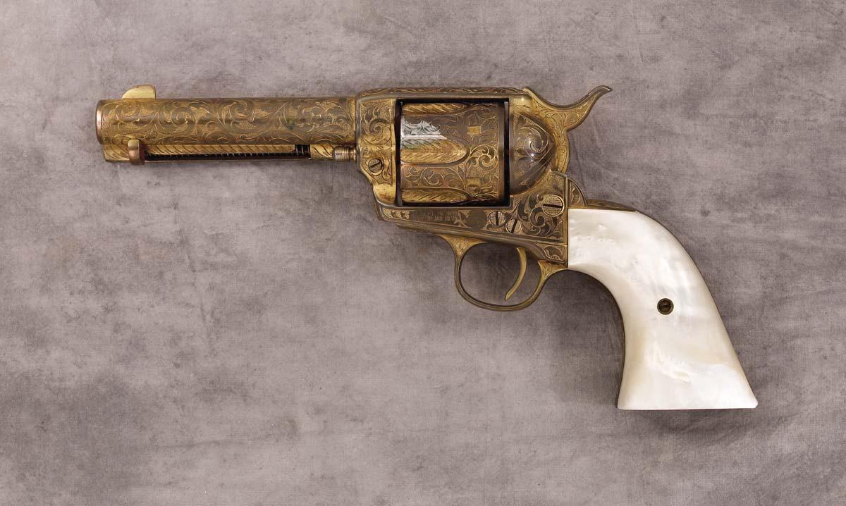 Engraved Colt with Fancy Grips