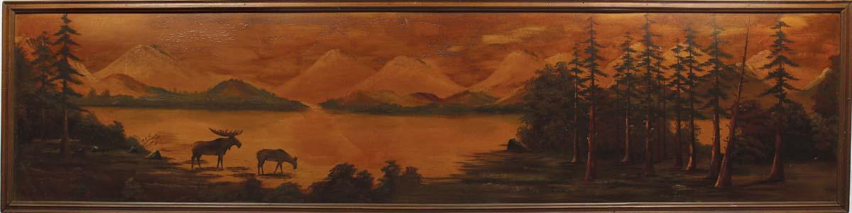 Enchanting Vintage Lodge Painting