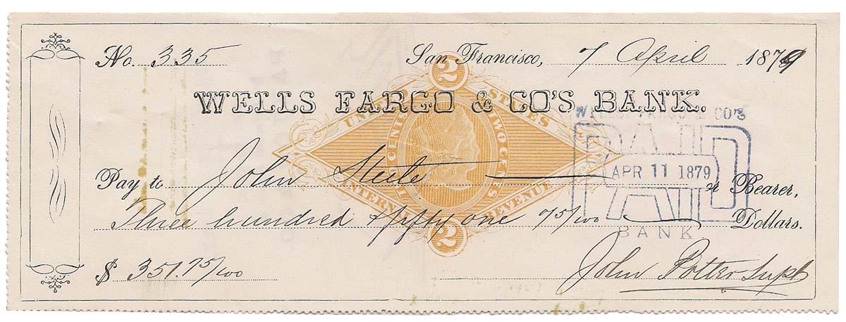 Wells Fargo & Co Express Paper Lot