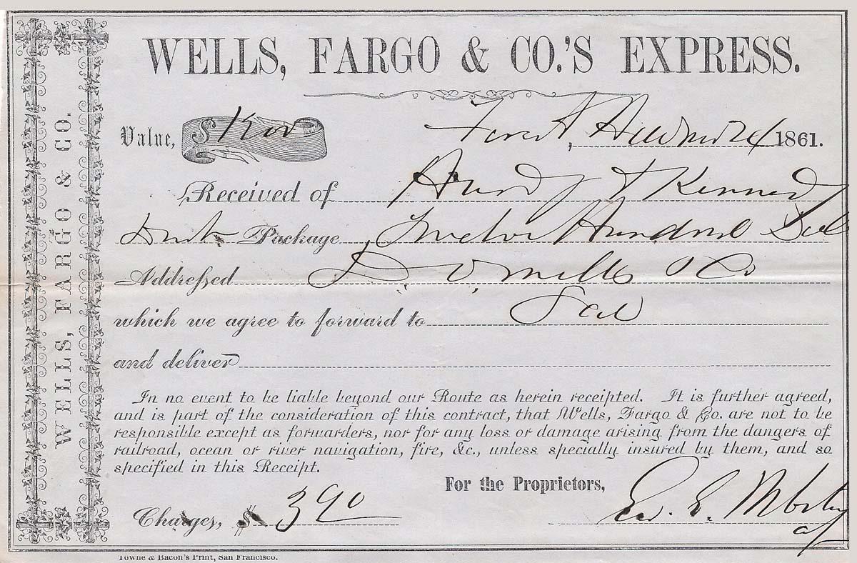 Wells Fargo & Co Express Paper Lot