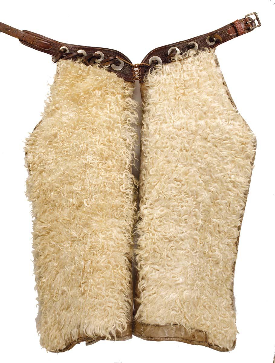 F. Mueller White Woolie Batwing Chaps