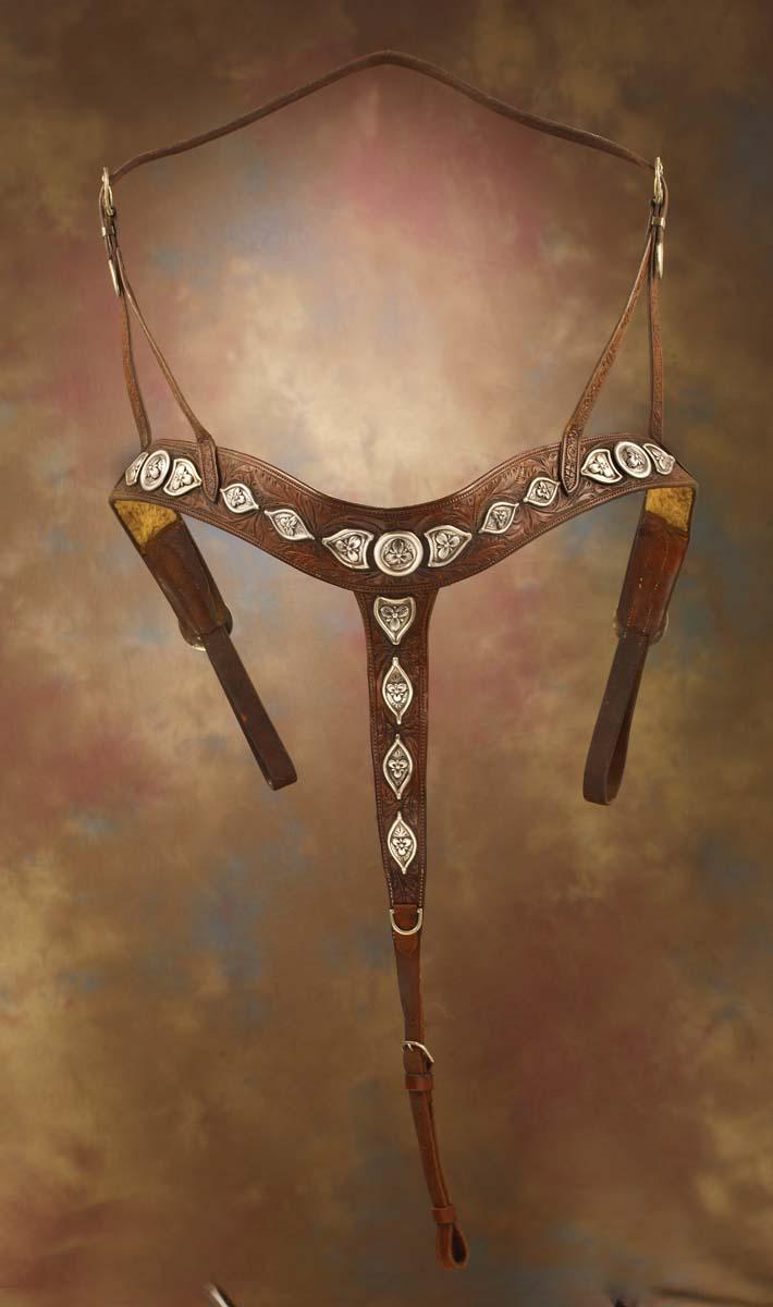 Rare Edward H. Bohlin Headstall, Breast Collar & Bit