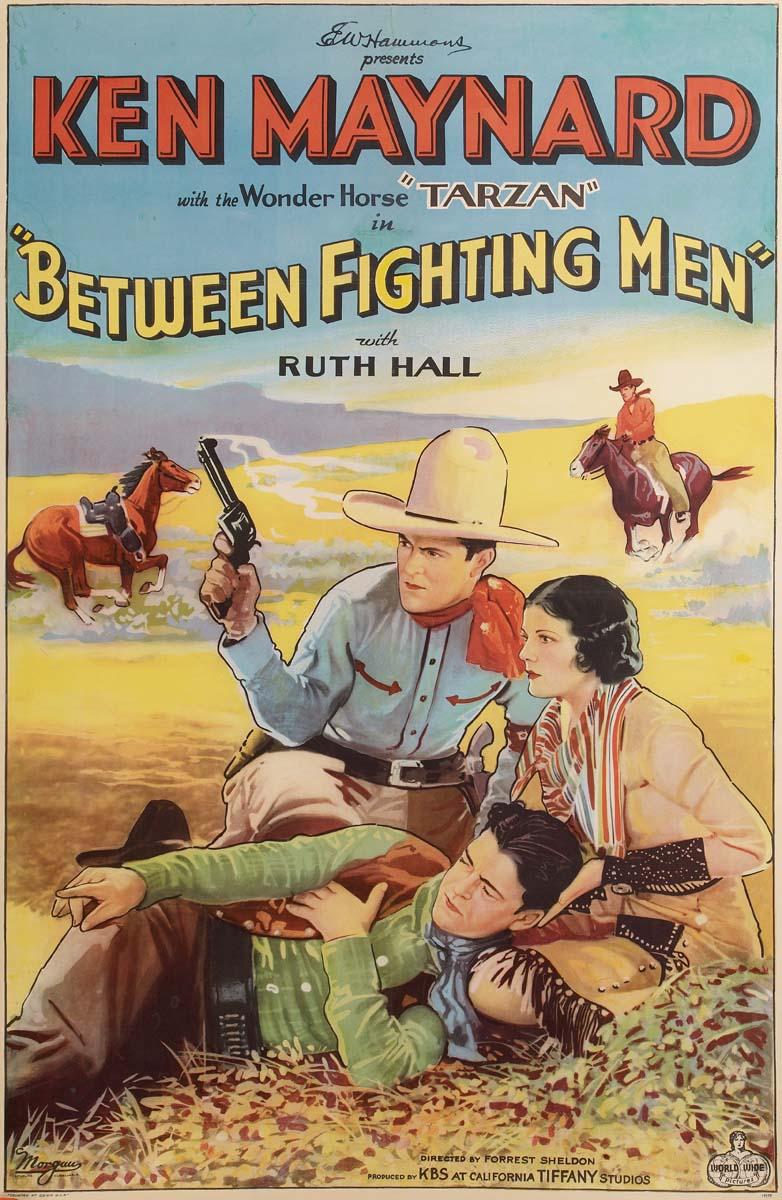 Ken Maynard Stone Litho 1-Sheet Movie Poster