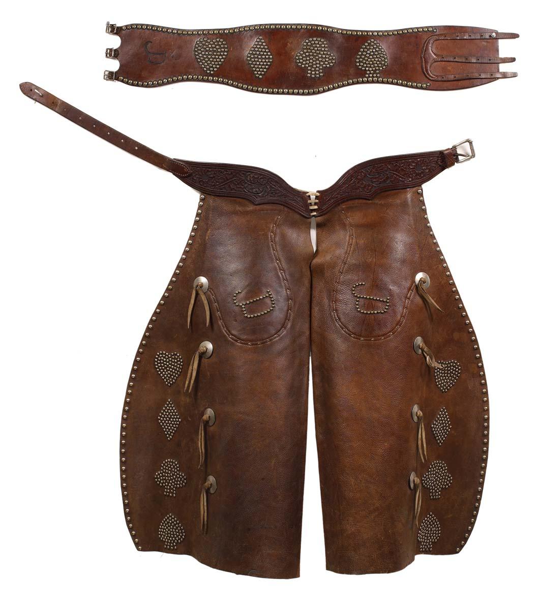 Fabulous Valley Ranch Studded Chaps and Bronc Belt