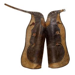 Unmarked Two-Tone Studded Batwing Chaps