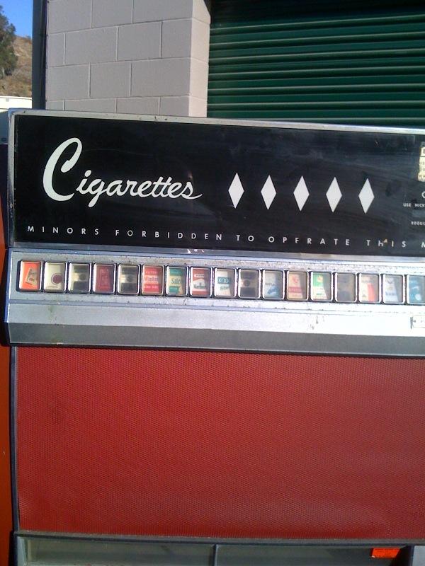 1940's Rowe Manufacturing Company Vintage Cigarette Machine