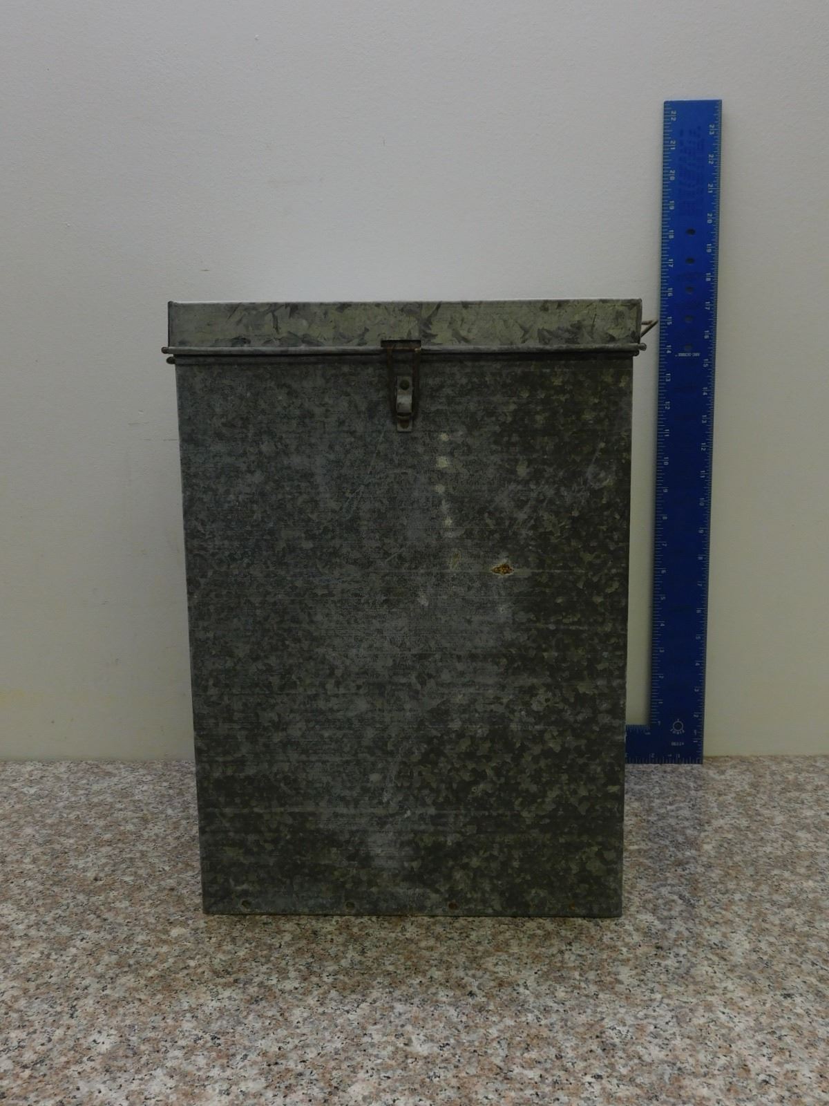 Ballot Galvanized Box Farm Rustic Decor Collectible Industrial Antique