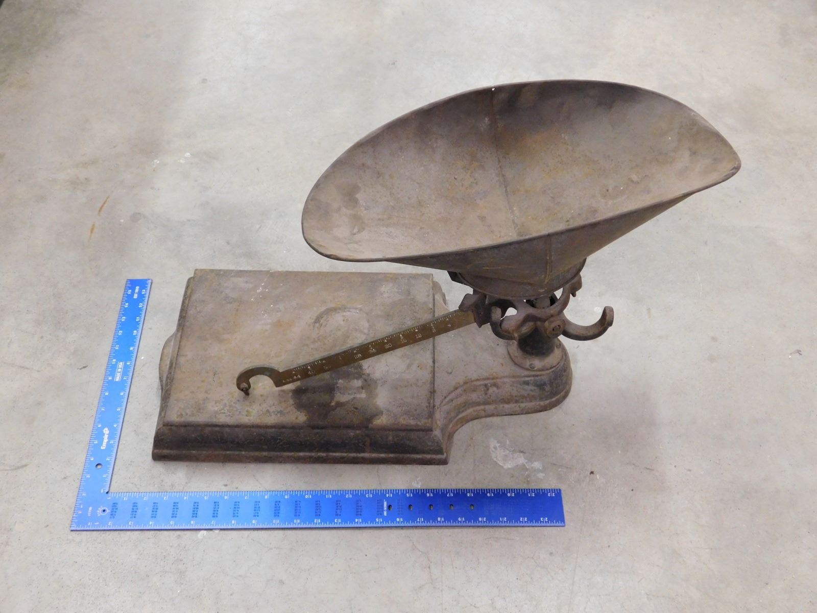 Antique Slide Weight Scale Farm Rustic Decor Collectible Industrial