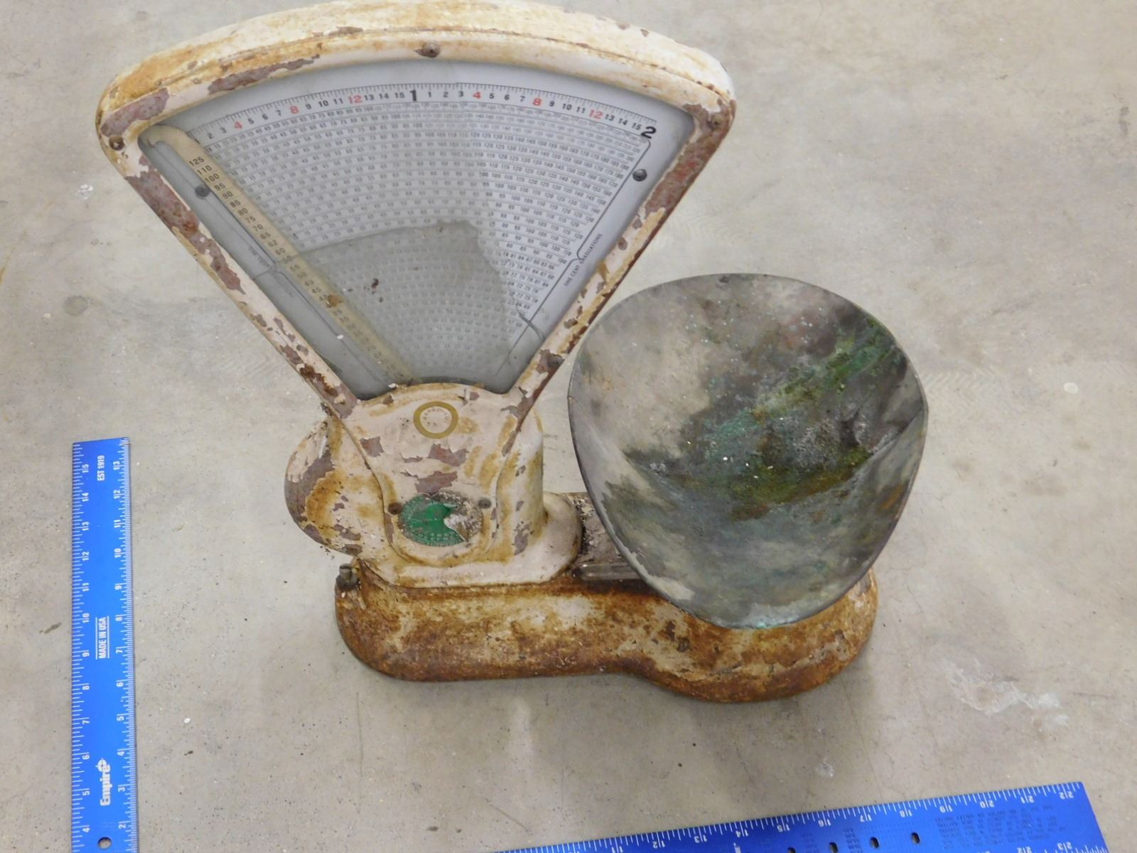 Toledo Honest Weight Scale Broken Antique Farm Rustic Decor Industrial