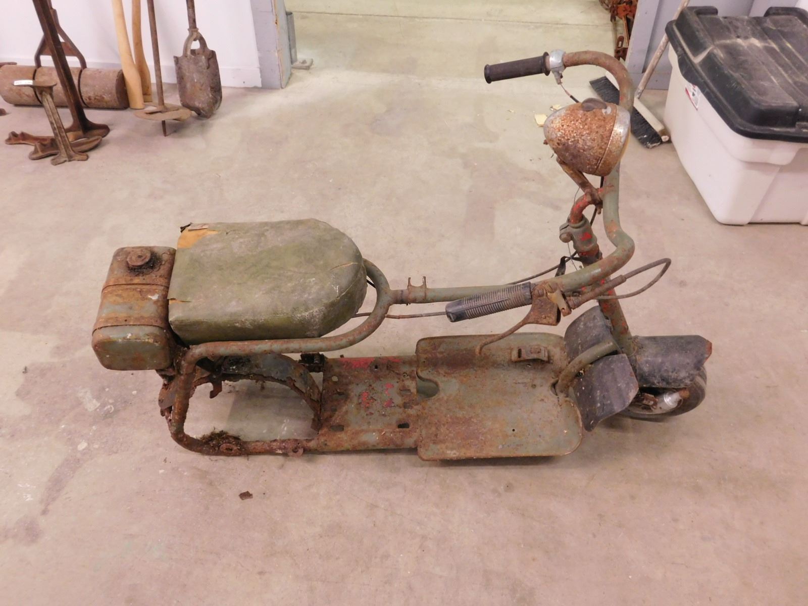 1940s Hiawatha Doodle Bug Scooter Frame FOR PARTS REPAIR Antique Bike Moped