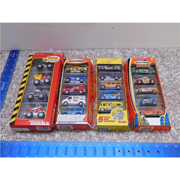 Tonka Matchbox Die Cast Car Sets Lot of 4