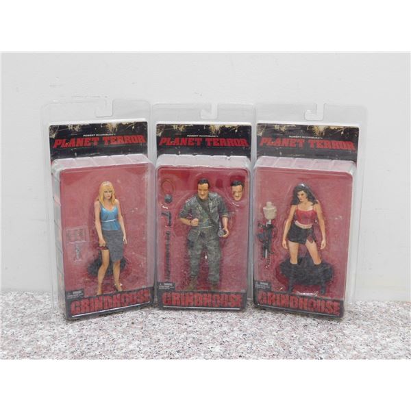 NECA Planet of Terror Grindhouse Packaged Figures Lot of 3