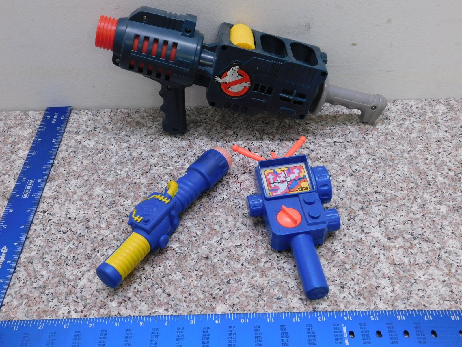 Vintage 1980s Ghostbusters Pretend Play Plasma Rifle Toy Set